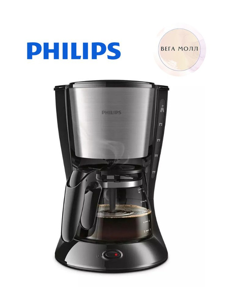 Philips Кофеварка капельная HD7462/20, черный, серый купить на OZON по ...