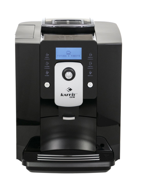 Кофемашина KAFFIT COM Siena KLM1601 Black, дисплей, эспрессо и капучино в одно касание, стальная ...