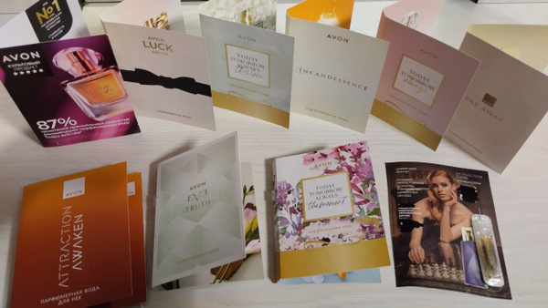 AVON № 3 Набор пробников женских 10 шт по 0,6 мл на лифлетах купить на ...