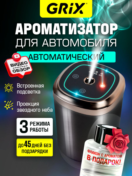 Автоматический ароматизатор Grix для авто и дома освежитель воздуха с ...
