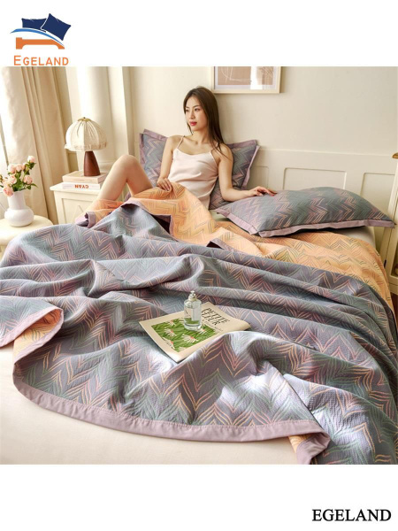 E GELAND Плед Плед , Хлопок, 200 см х 150 см купить на OZON по низкой ...