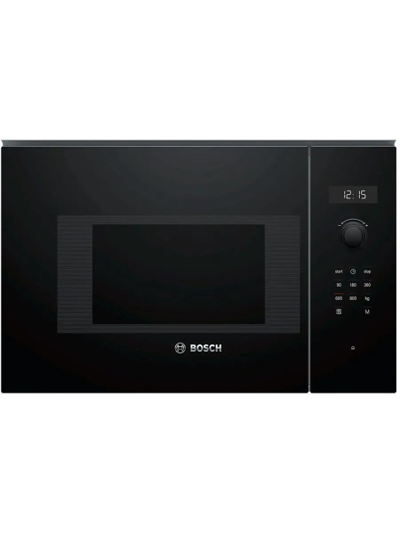 Встраиваемая микроволновая печь Bosch BFL524MB0, 800Вт, 20л, черная ...