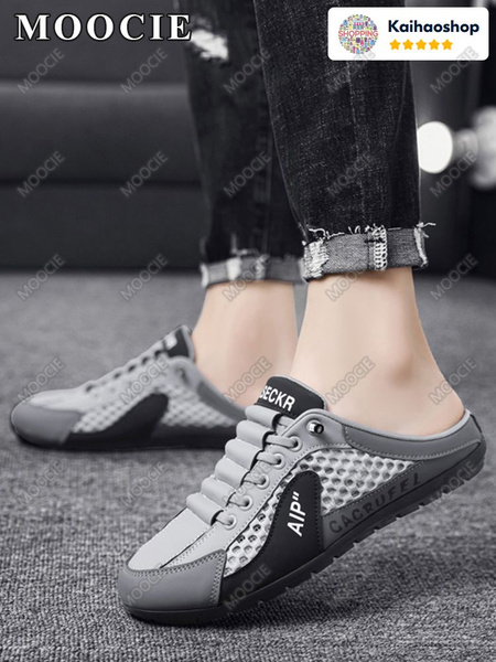 Мокасины Мужской MOOCIE серый, размер 45 Шнурки Лето Толстая подошва купить c доставкой на OZON ...