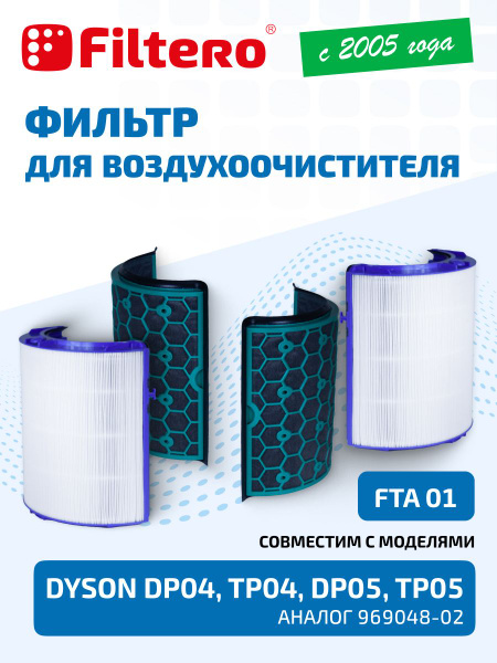Фильтр для очистителя воздуха Dyson DP04, HP04, TP05, HP05, аналог 969048-02 - Filtero FTA 01 ...