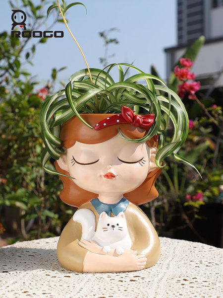 ROOGO Горшок для цветов, 25 см х 17 см х 18 см, 1 шт купить на OZON по ...