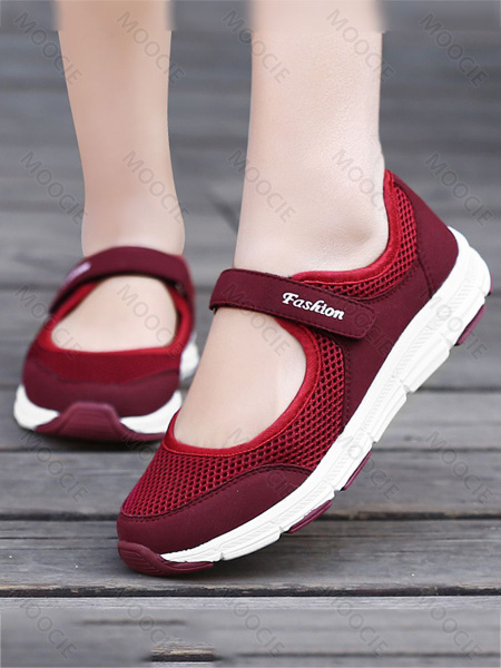 Кроссовки Женский MOOCIE Текстиль, размер 41 T (узкая) Лето Липучки Без каблука купить c ...