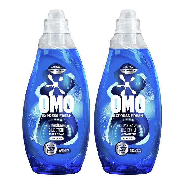 Жидкое моющее средство Omo Express Fresh Ultra White 1480 мл X2 купить ...