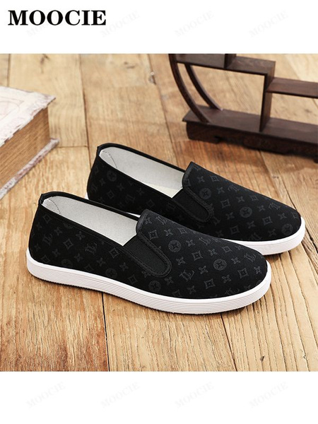 Мокасины Мужской MOOCIE черный, размер 45 Китай Система скоростной шнуровки Перфорация Лето ...