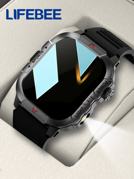 LifeBee Спортивные часы B02, цвет черный купить на OZON по низкой цене (2032264510)