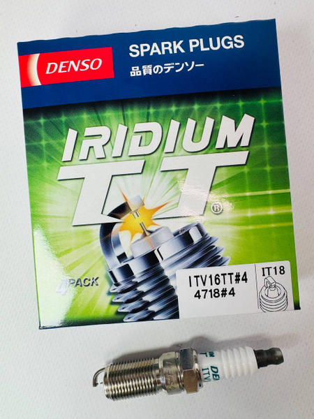 Комплект свечей зажигания DENSO ITV16TT 4718 IRIDIUM купить на OZON по ...