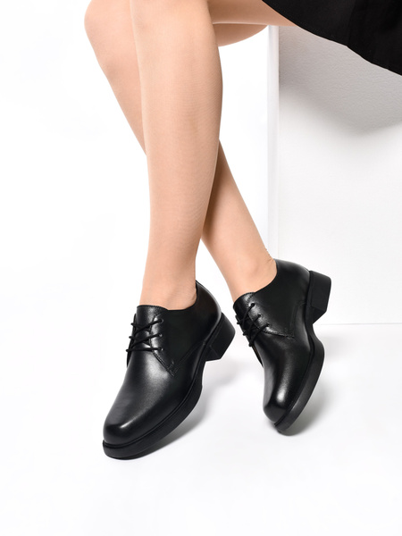 Туфли Женский BELWEST Натуральная кожа, размер 37 G Беларусь Шнурки Легкая модель купить c ...