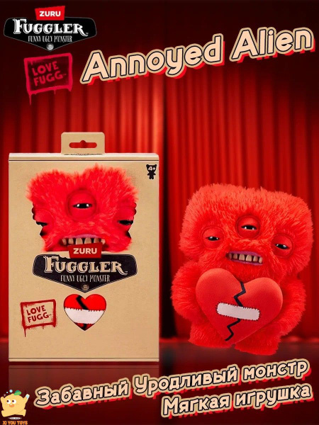 Модная кукла Fuggler Love Fugg Refresh Red / Зубастая Плюшевая Кукла ...