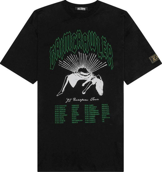 Футболка Мужской Raf Simons темно-коричневый Короткий, размер 52 Хлопок Логотип Китай купить c ...