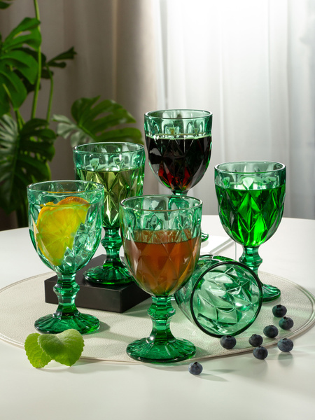 Набор бокалов DANIKS "без принта", 250 мл купить c доставкой на OZON по низкой цене (1806059827)