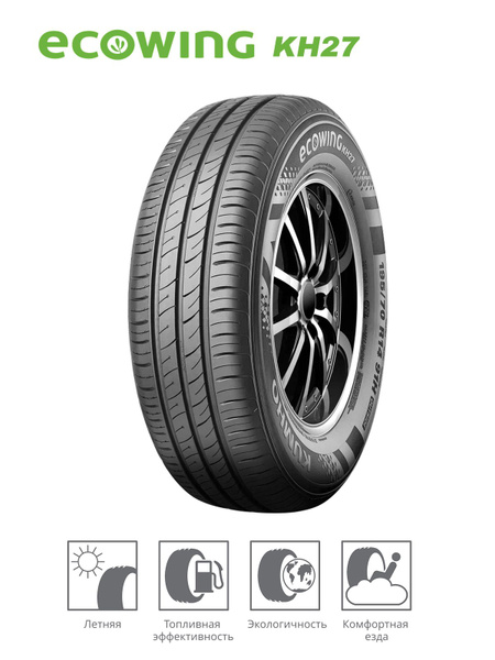 Kumho Ecowing ES01 KH27 Шины летние 185/55 R15 86H Нешипованные 2327873 (826965957)