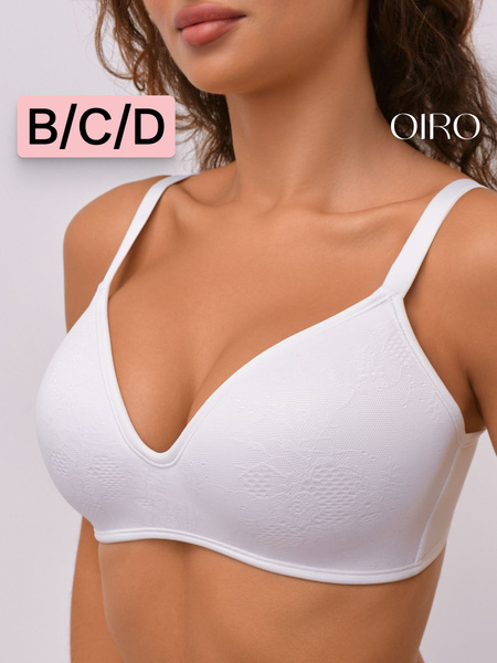 Бюстгальтер Женский OIRO, размер 85C белый Нейлон, Эластан Повседневный Китай Крючки купить c ...