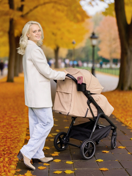 Коляска прогулочная Pituso "Camino Plus", всесезонная, бежевый купить на OZON по низкой цене ...