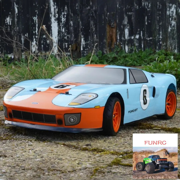 Новинка! 1/10 Ford GT Heritage Edition RC дрифт-машина, радиоуправляемый шоссейный автомобиль с ...