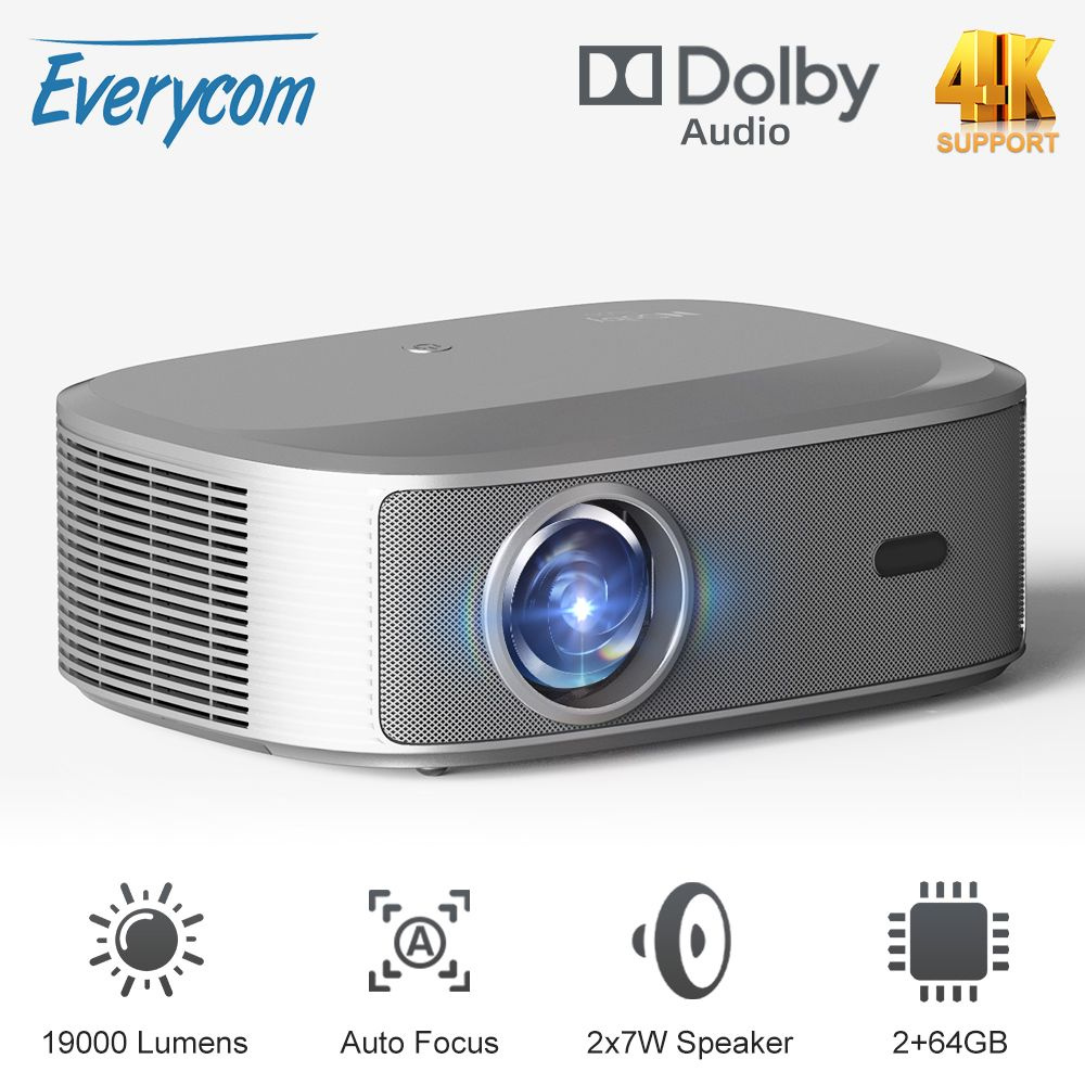 Проектор Everycom HQ10W купить по доступной цене с доставкой в интернет-магазине OZON (1644588797)