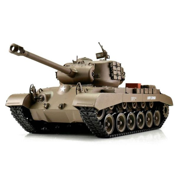 Радиоуправляемый танк Heng Long Snow Leopard USA M26 V7.0 масштаб 1:16 ...
