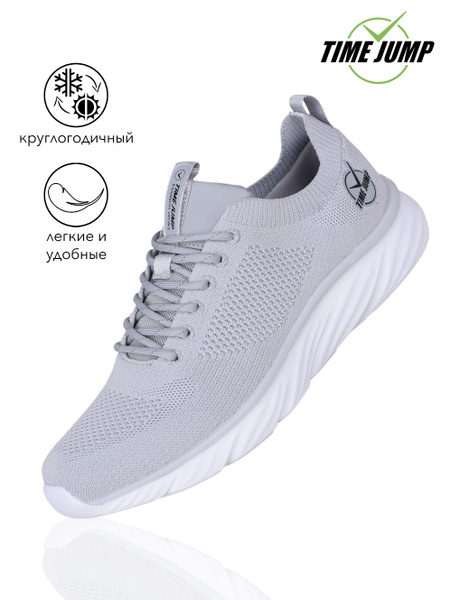 Кроссовки Мужской TimeJump Текстиль Бег, Туризм, размер 44 G Демисезон Шнурки Стандартный низкий ...