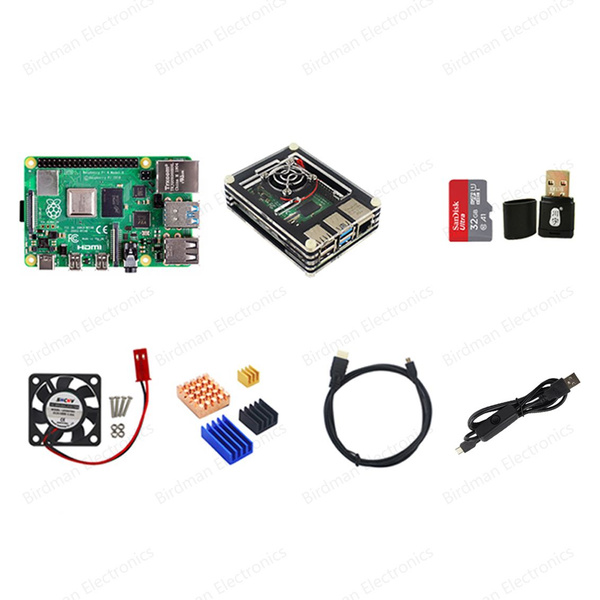 Микрокомпьютер Raspberry Pi 4B набор python 2GB стандартные пакеты - купить по низким ценам в ...