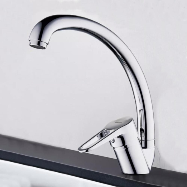 Смеситель для кухни с поворотным изливом ECONOCE EC0403 хром купить на OZON по низкой цене ...