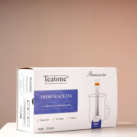 Чай TEATONE черный с чабрецом, 100 стиков по 1,8 г, 101 - купить с ...