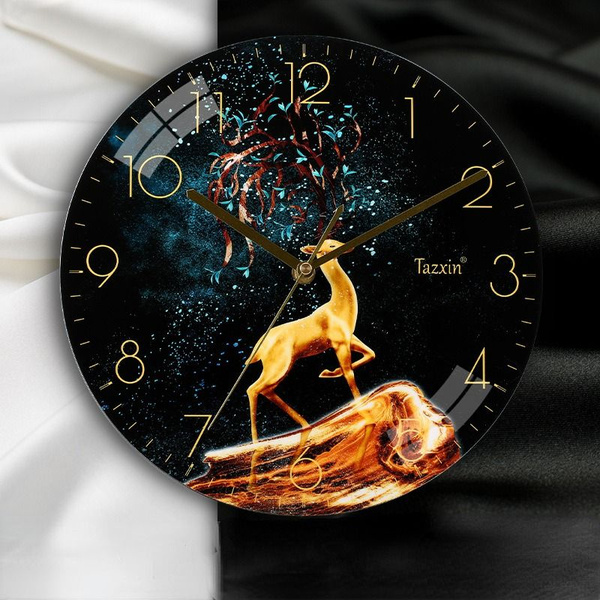 Легкие роскошные скандинавские креативные круглые настенные часы купить по низкой цене в