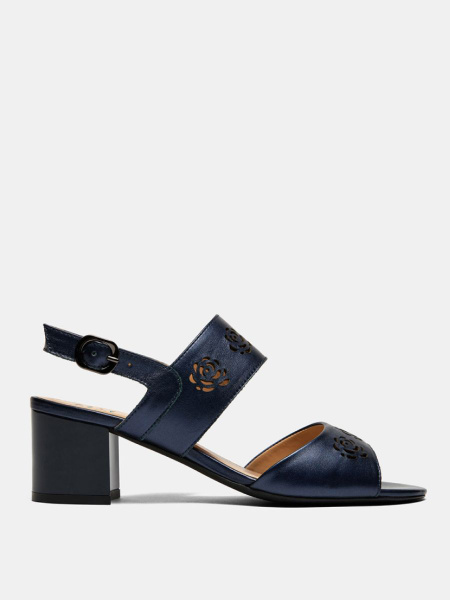 Босоножки Женский Ralf Ringer синий Натуральная кожа, размер 37 Открытый нос 7 Лето Россия ...