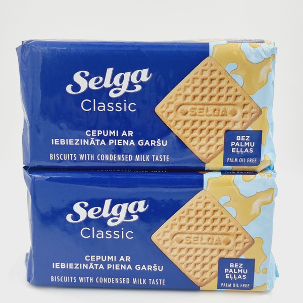 Печенье Selga со сгущенным молоком (2 шт. по 180 г) 360 г (из Эстонии ...