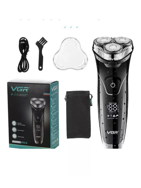 VGR Электробритва V-138, черный купить на OZON по низкой цене (1484643405)