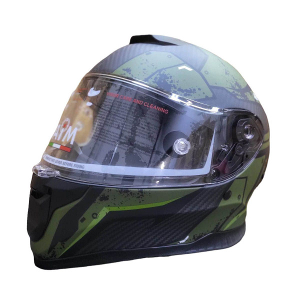 Шлем AiM RH365 Carbon Renault green S - купить с доставкой по выгодным ...