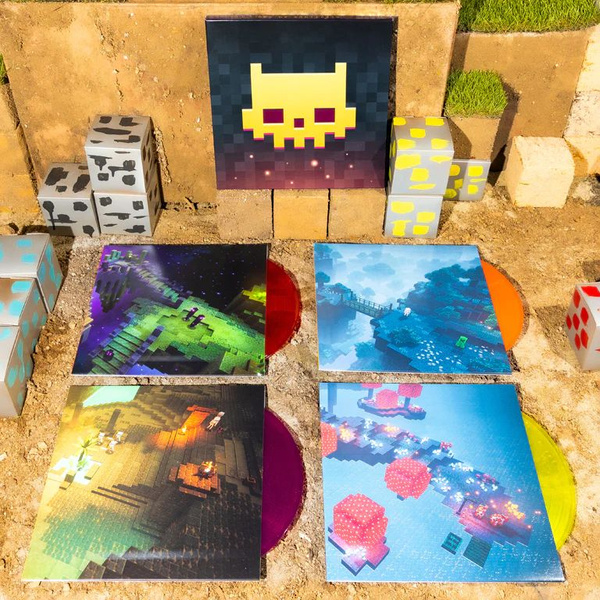 Minecraft - Dungeons: Lower Levels 4LP Box Set OST (Red Orange Green ...