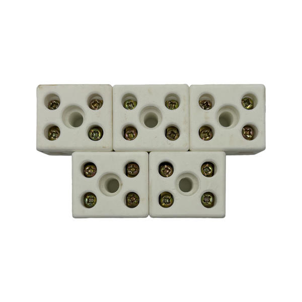 Колодка клеммная керамика винтовая, 2-х контактная, 30А 220V, 5 шт ...