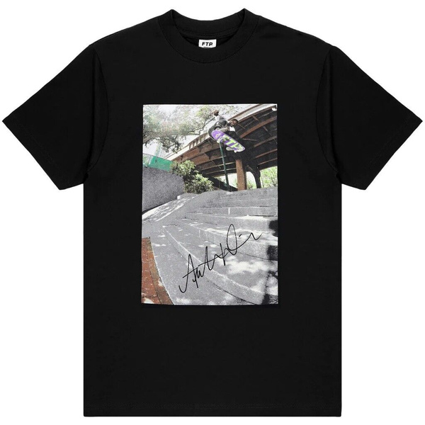 Футболка Мужской FTP черный Короткий, размер 54 Хлопок Логотип купить c ...