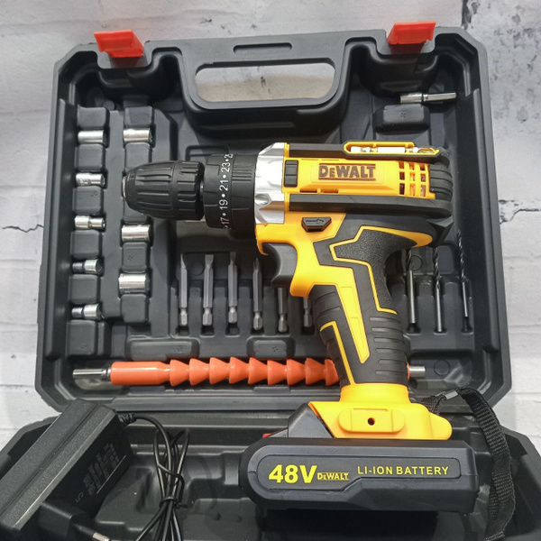 Дрель-шуруповерт DeWalt шуруповерт 18 v аккумуляторный, 80 Вт - купить ...