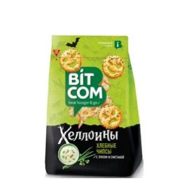 Хлебные чипсы Хеллоины, Bitcom, 5 упаковок по 70 г в картонной коробке ...