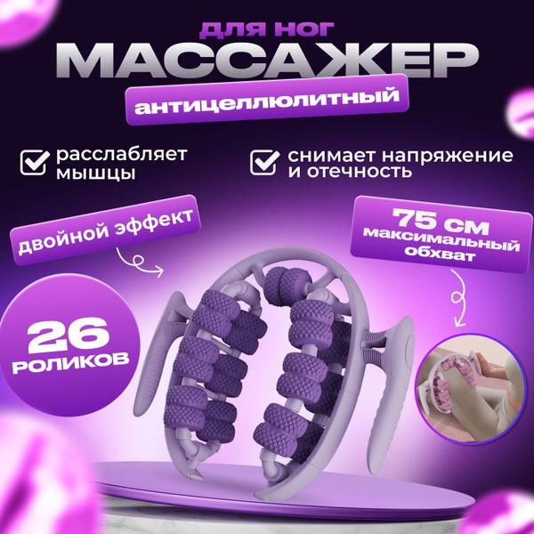 Массажер ручной роликовый. Антицеллюлитный массажер для ног. - купить с ...