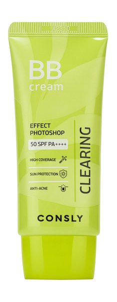 CONSLY BB-Крем для лица матирующий с эффектом фотошопа SPF50/PA+, 50 мл ...