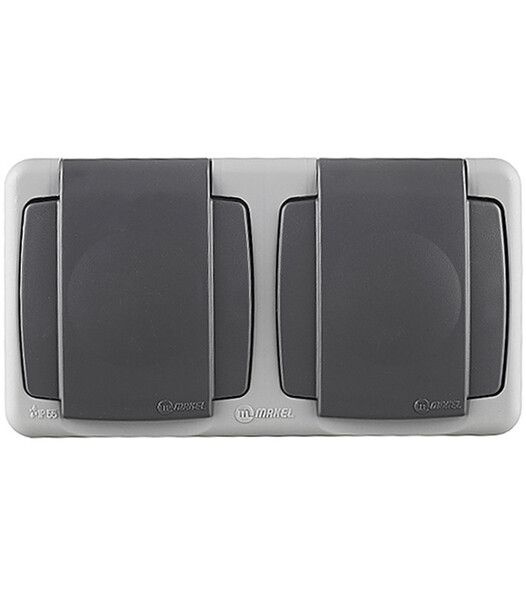 Розетка Makel накладная серая (36064206) - купить по низкой цене в интернет-магазине OZON ...