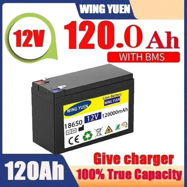 WING YUEN Аккумуляторная батарейка, 12 В, 100000 мАч - купить с ...