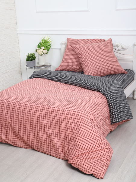 Комплект постельного белья Sofitex Поплин 2-спальное с Евро-простынью на молнии , наволочки ...