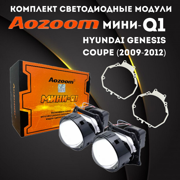 Характеристики Светодиодные линзы модули Aozoom mini Q1 2024 и переходные рамки Hyundai Genesis ...