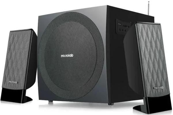 Компьютерная акустика Microlab M-300U черный - купить с доставкой по выгодным ценам в интернет ...