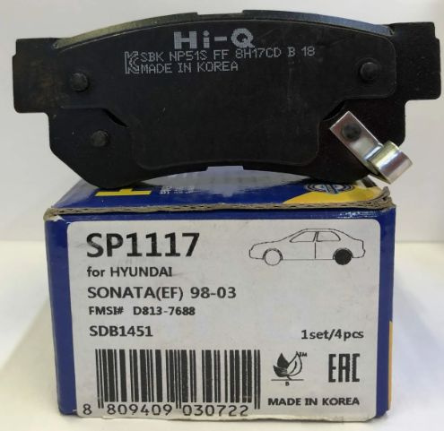 Колодки тормозные Sangsin Brake SP1117 - купить по низким ценам в ...