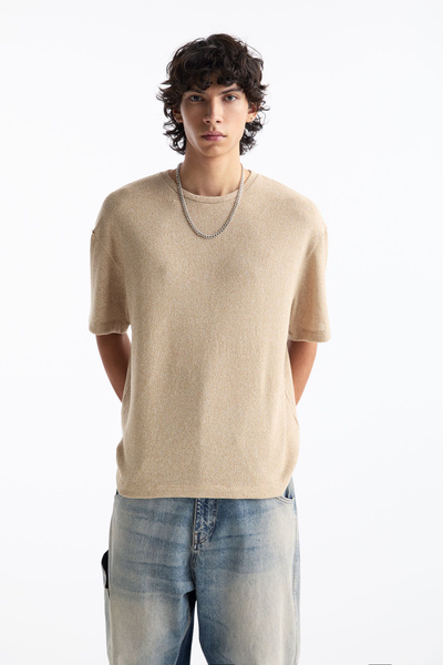 Поло Pull&Bear, размер 48, цвет коричневый, полиэстер: 51 хлопок: 49 - купить по выгодной цене в ...