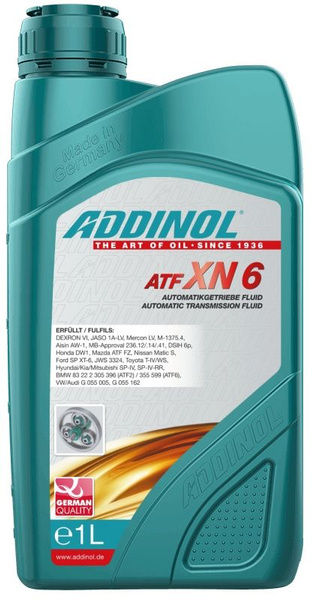 Масло трансмиссионное ADDINOL ATF XN 6 Dexron VI / Mercon LV / JASO 1A ...