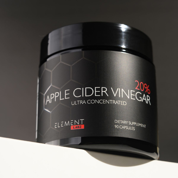 Яблочный уксус 20% (Apple Cider Vinegar 20%) 600 мг, 90 капсул - купить ...