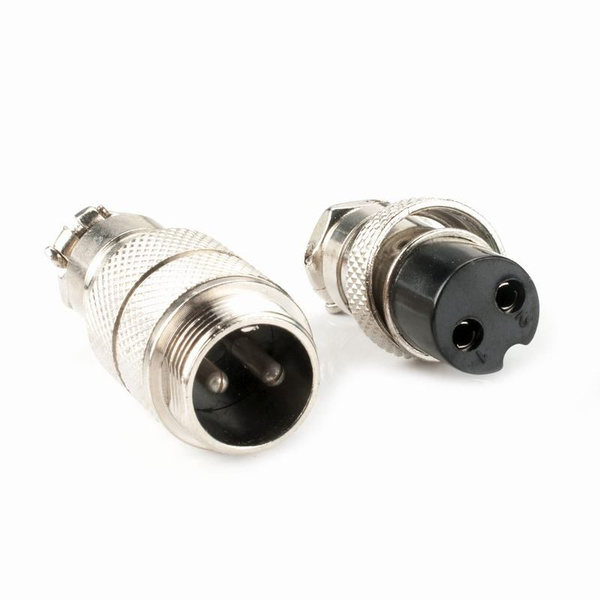 Авиационный док-разъем GX16D под пайку на кабель с обеих сторон (папа ...